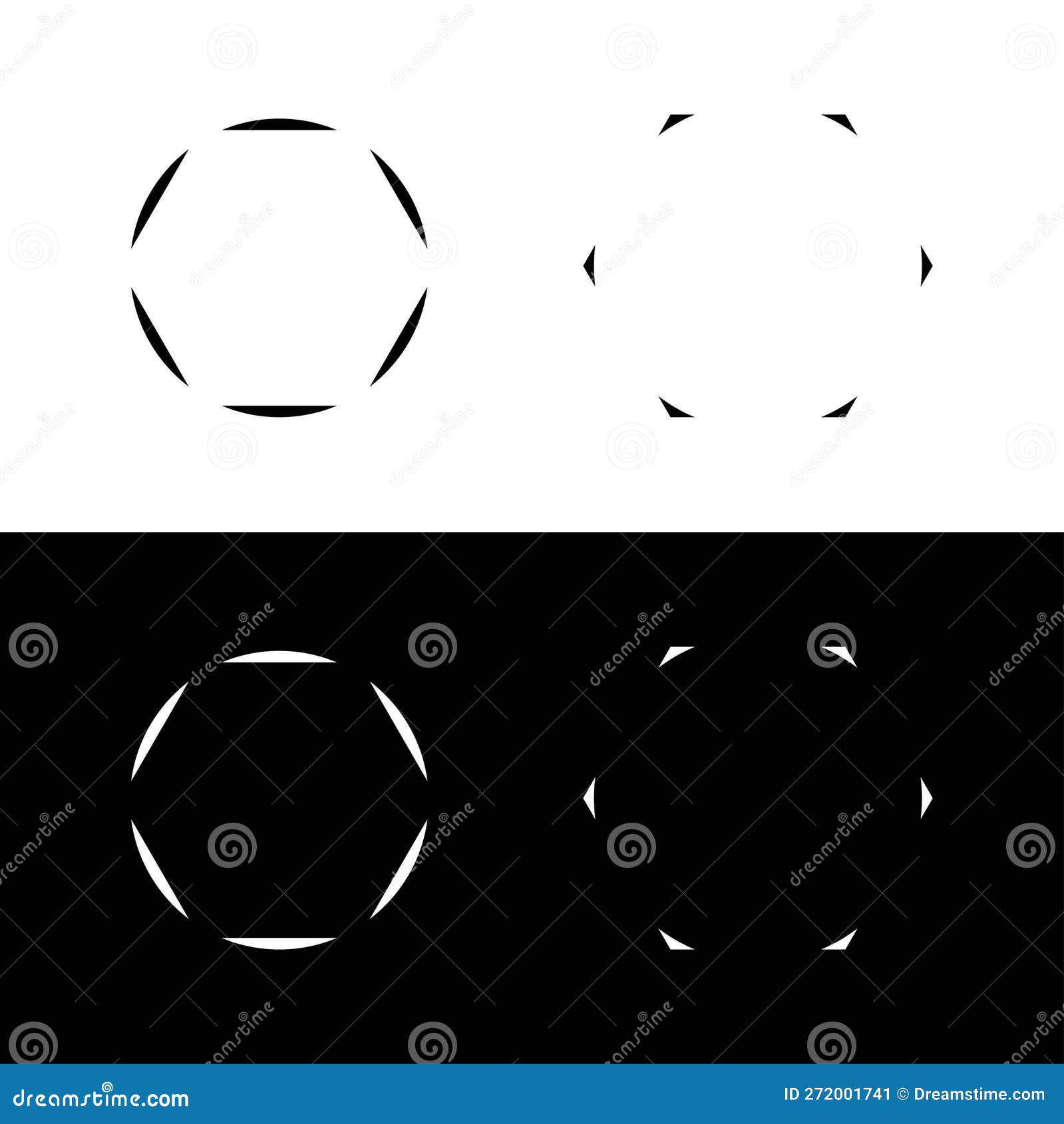 Round Circular Banner Frames, Borders Stock Vector - Illustration of ...