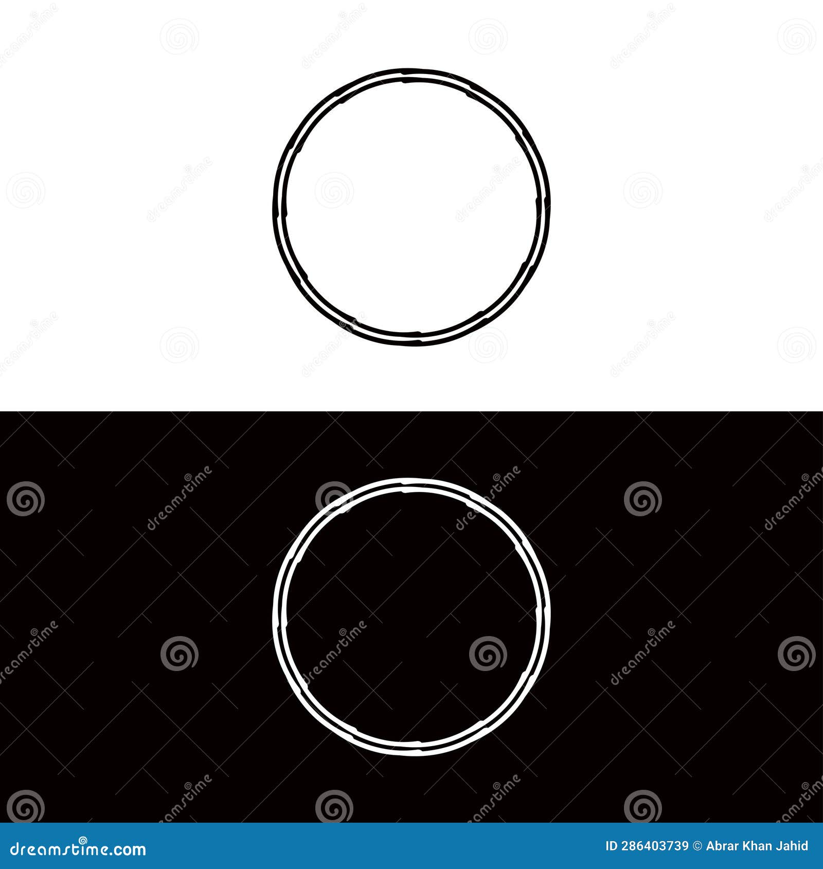 Round Circular Banner Frames, Borders . Stock Illustration ...