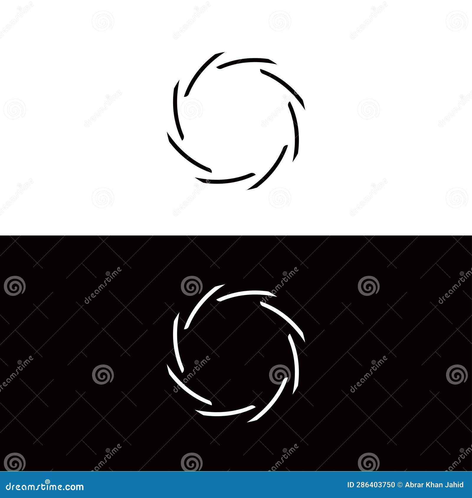 Round Circular Banner Frames, Borders Stock Illustration - Illustration ...