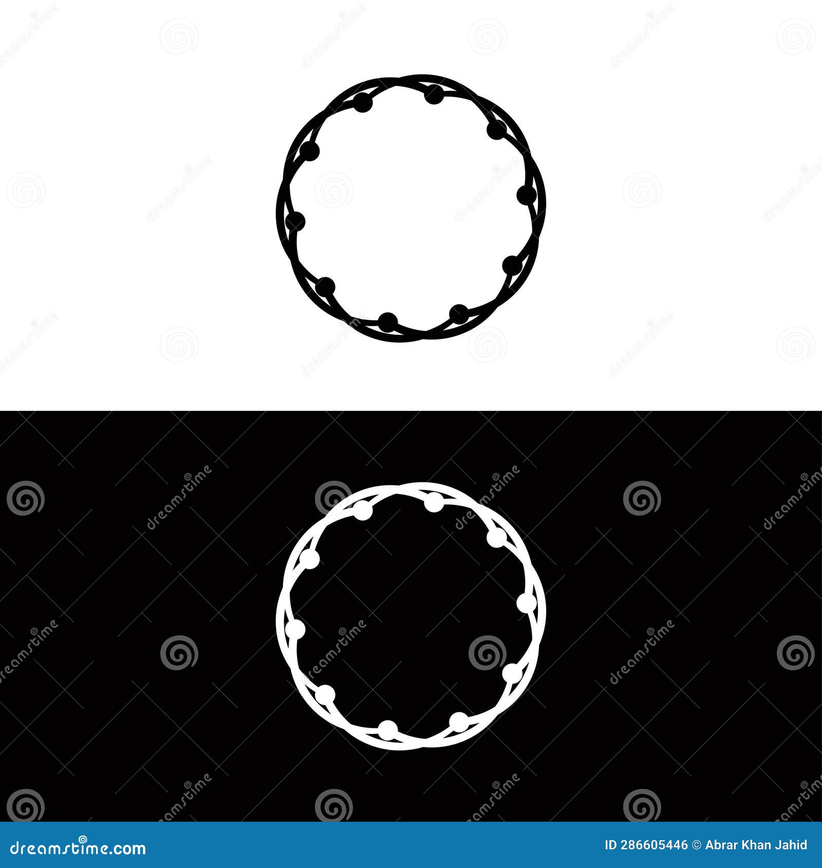 Round Circular Banner Frames, Borders . Stock Illustration ...