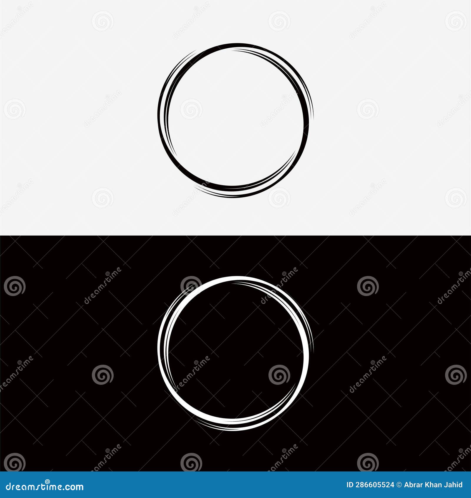 Round Circular Banner Frames, Borders . Stock Illustration ...