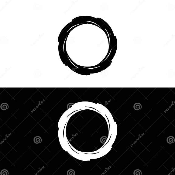 Round Circular Banner Frames, Borders Stock Illustration - Illustration ...
