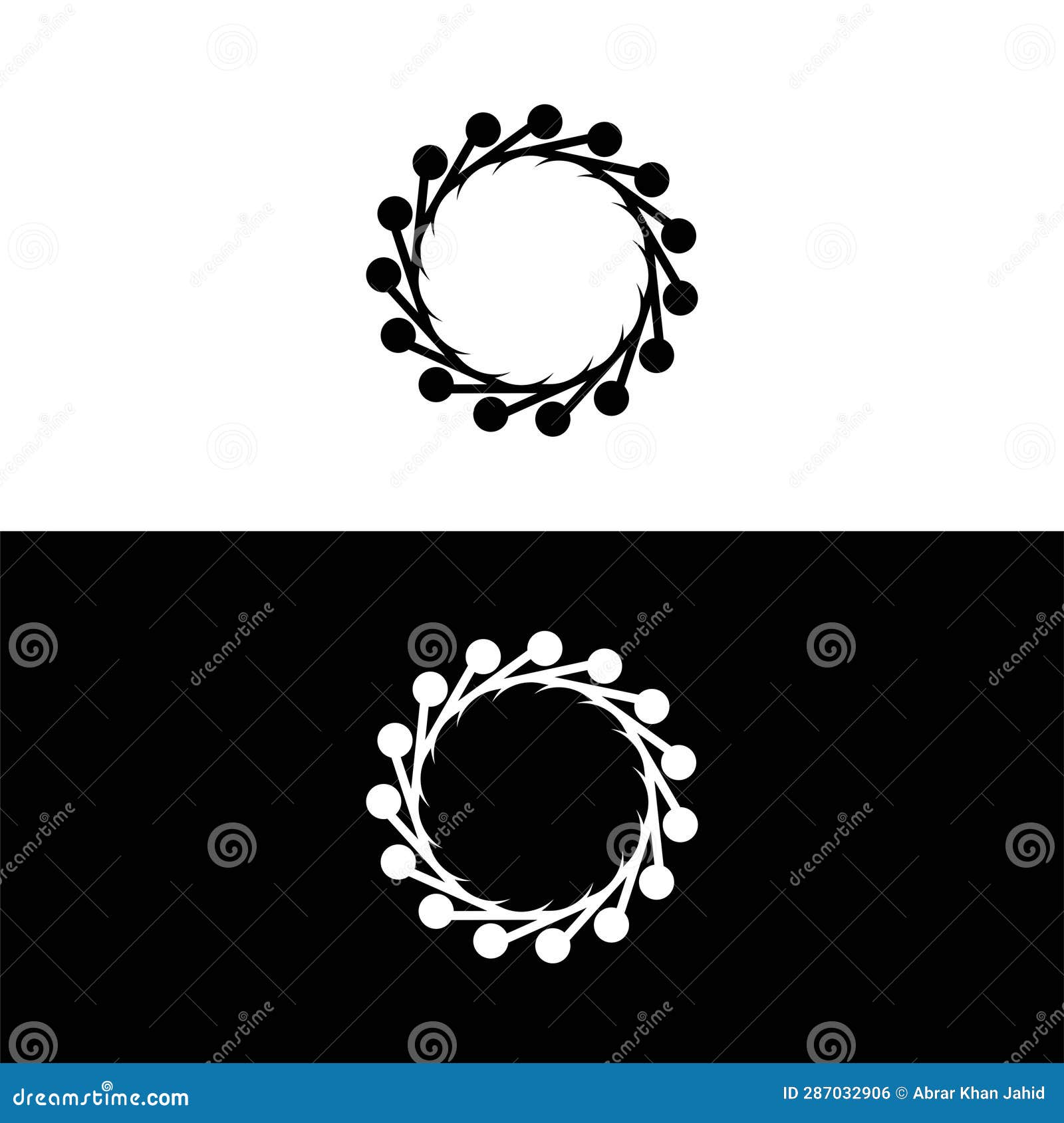 Round Circular Banner Frames, Borders . Stock Vector - Illustration of ...