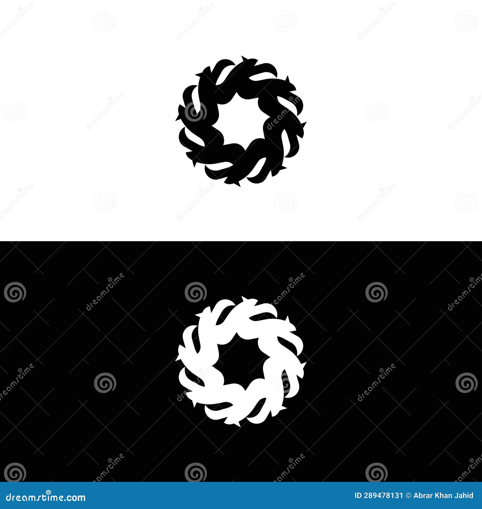 Round Circular Banner Frames, Borders Stock Vector - Illustration of ...