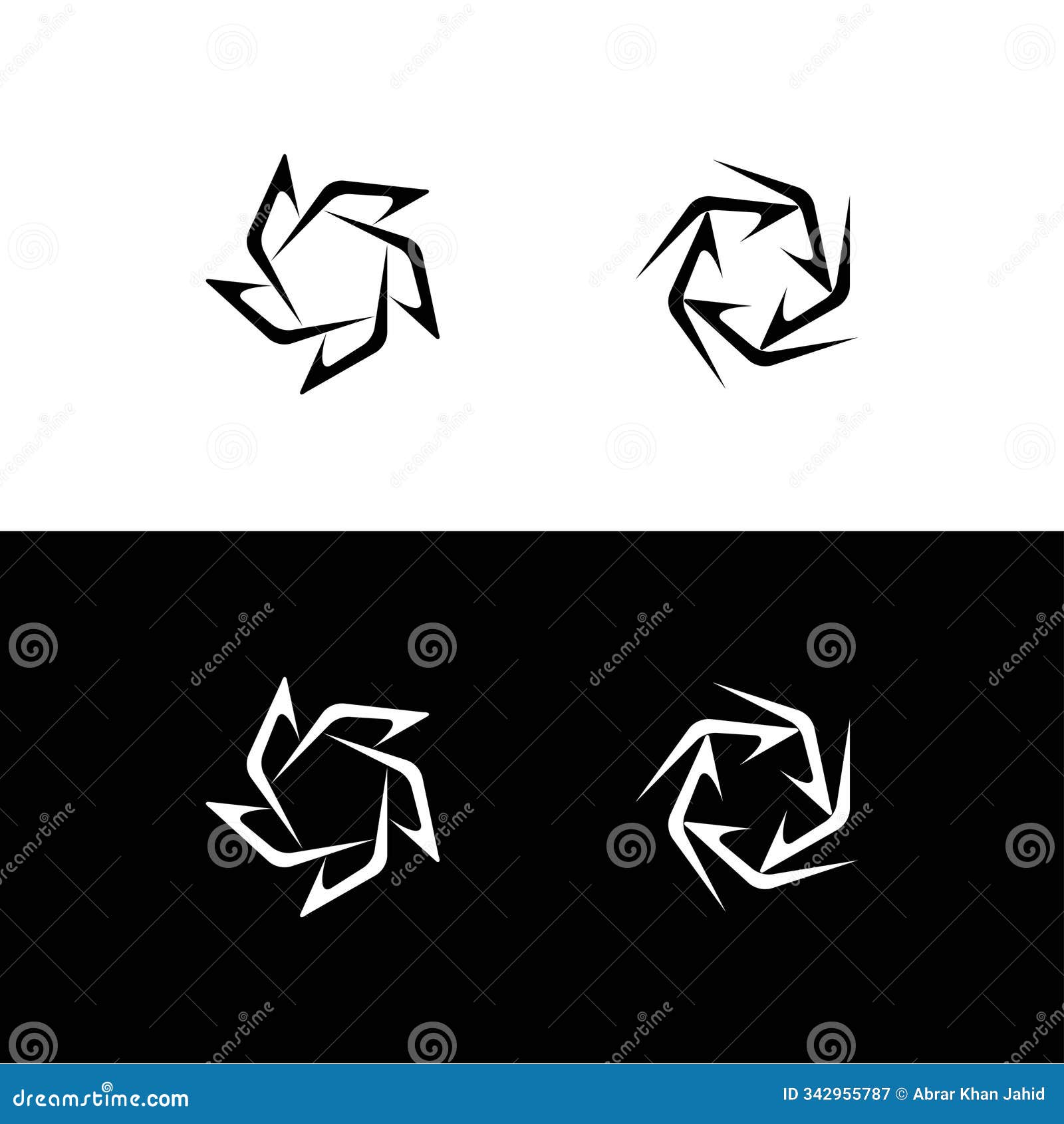 Round Circular Banner Frames, Borders . Stock Illustration ...