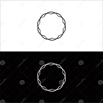 Round Circular Banner Frames, Borders . Circle Vector Logo Design Stock ...