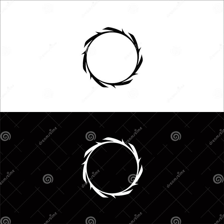 Round Circular Banner Frames, Borders . Circle Vector Logo Gn Stock ...