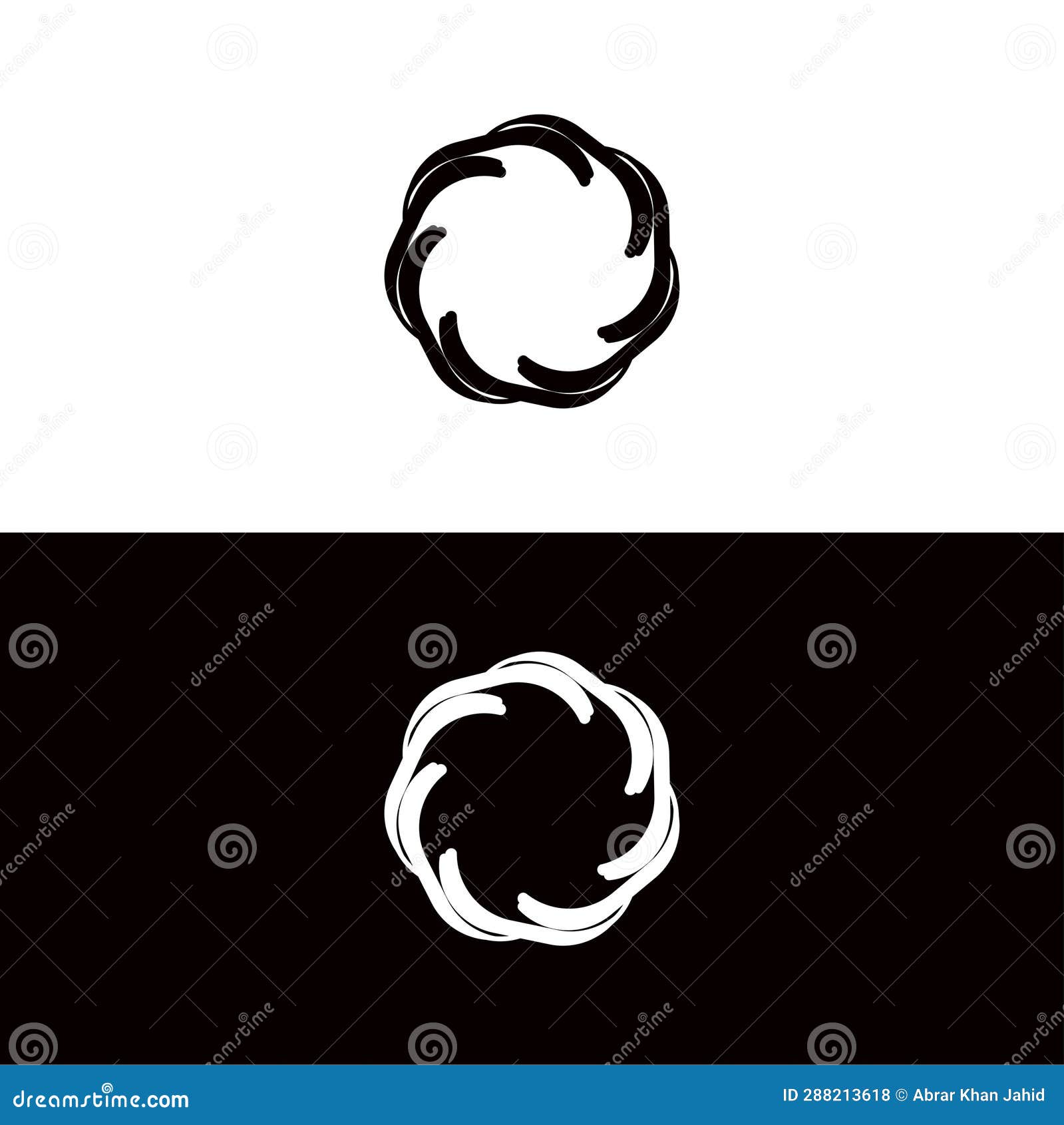 Round Circular Banner Frames, Borders Stock Vector - Illustration of ...