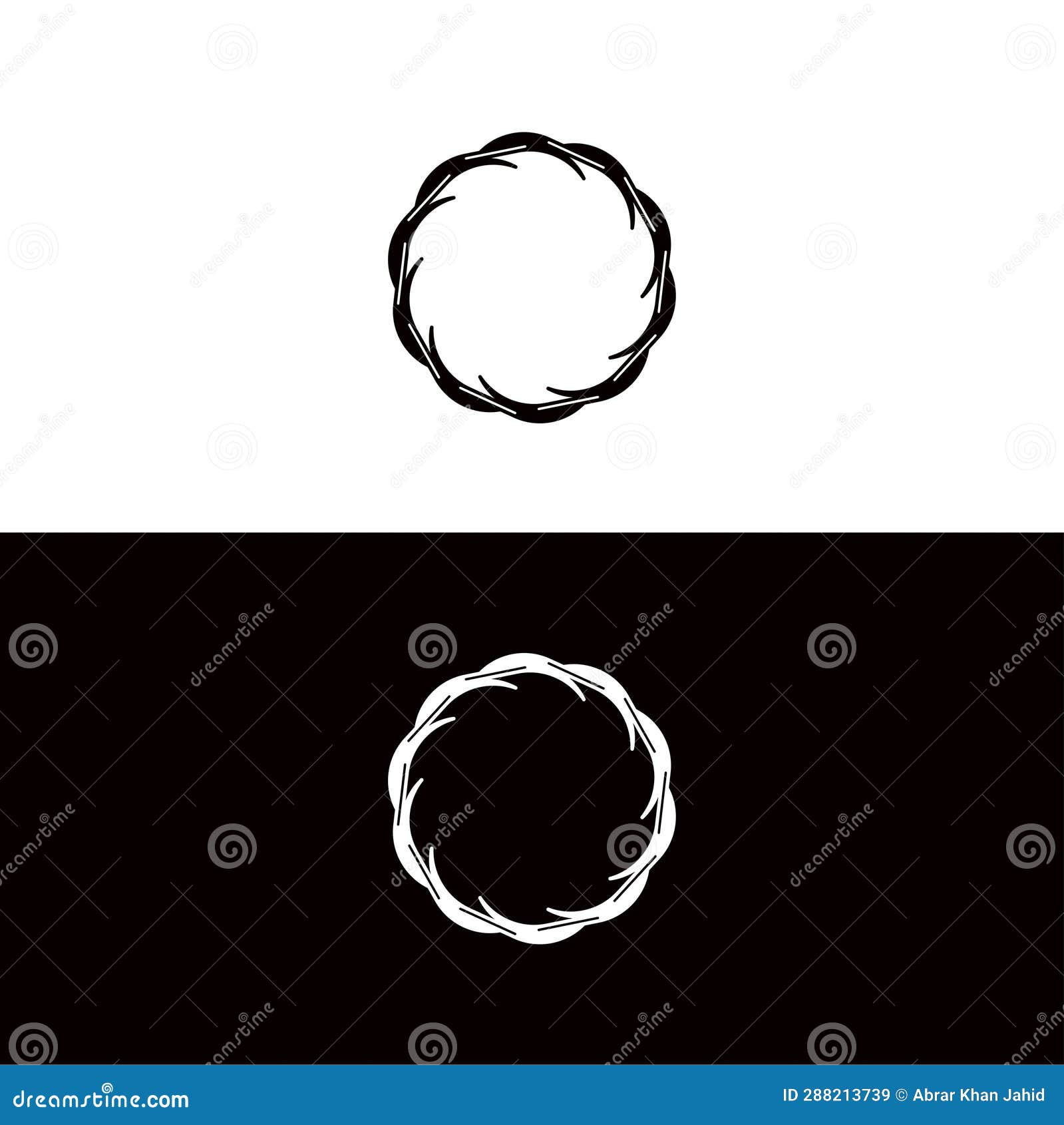 Round Circular Banner Frames, Borde Stock Vector - Illustration of ...