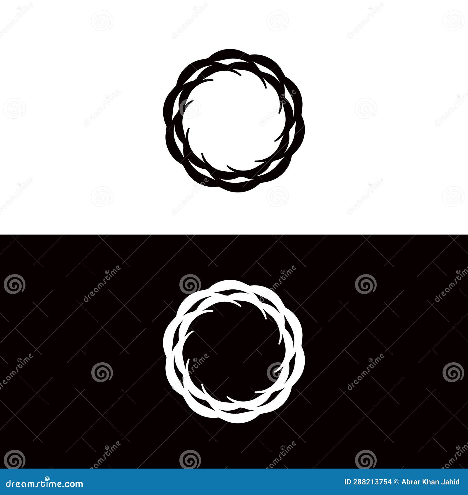 Round Circular Banner Frames, Borders Stock Vector - Illustration of ...