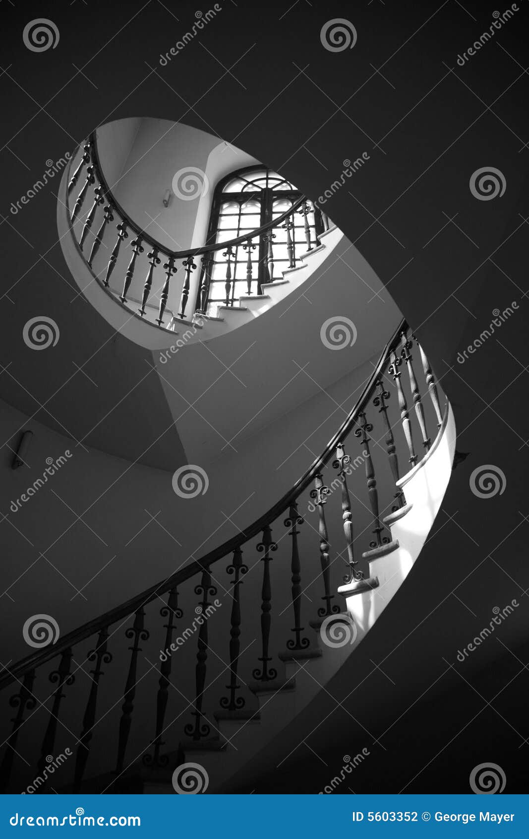 Round Classical Ladder in an Interior of a Temple Stock Photo - Image ...
