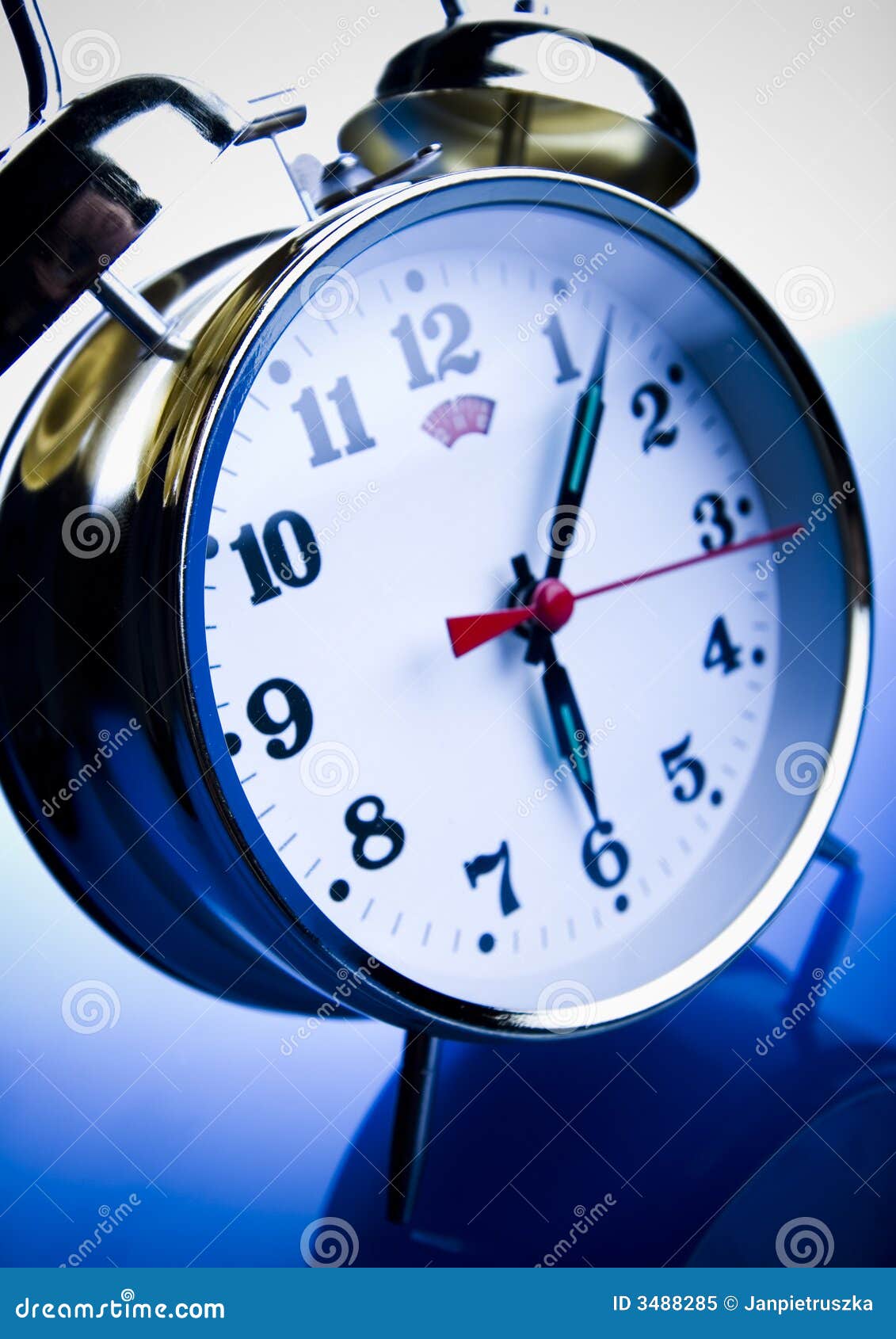 Round clock stock image. Image of hurry, deadline, awake - 3488285