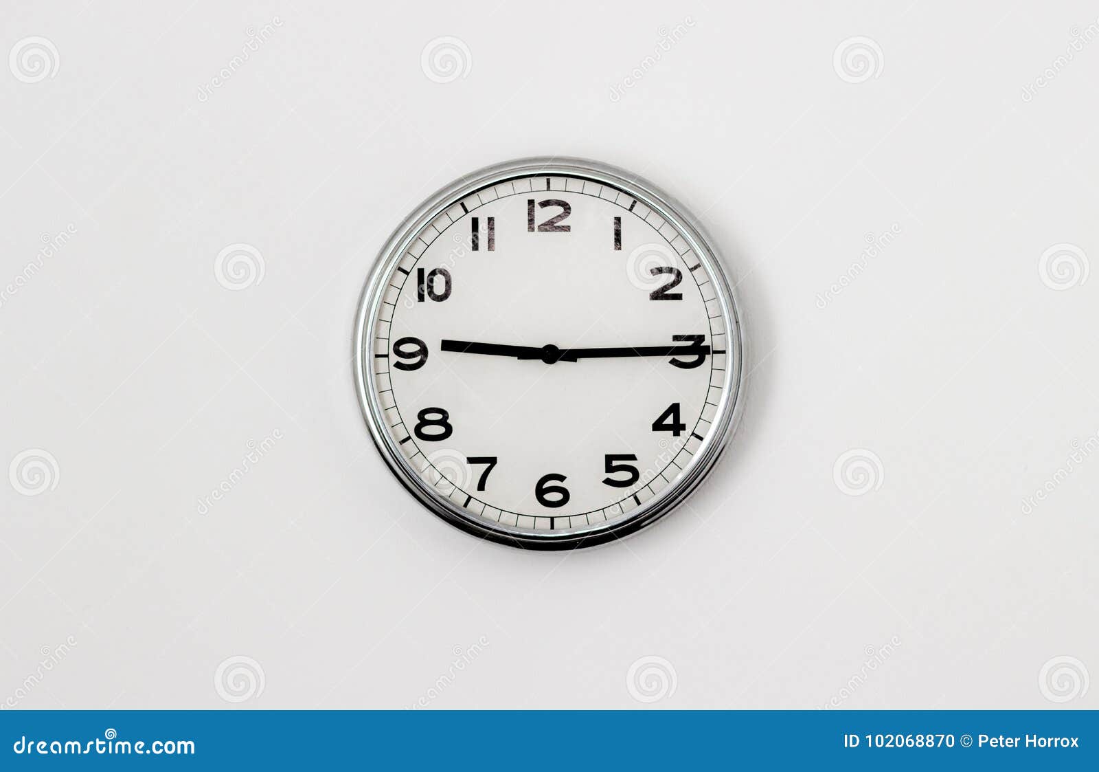 Clock 9:15 stock photo. Image of number, black, face - 102068870