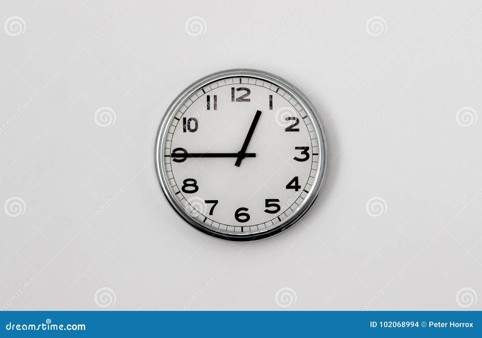 Clock 12:45 stock photo. Image of circle, round, sign - 102068994