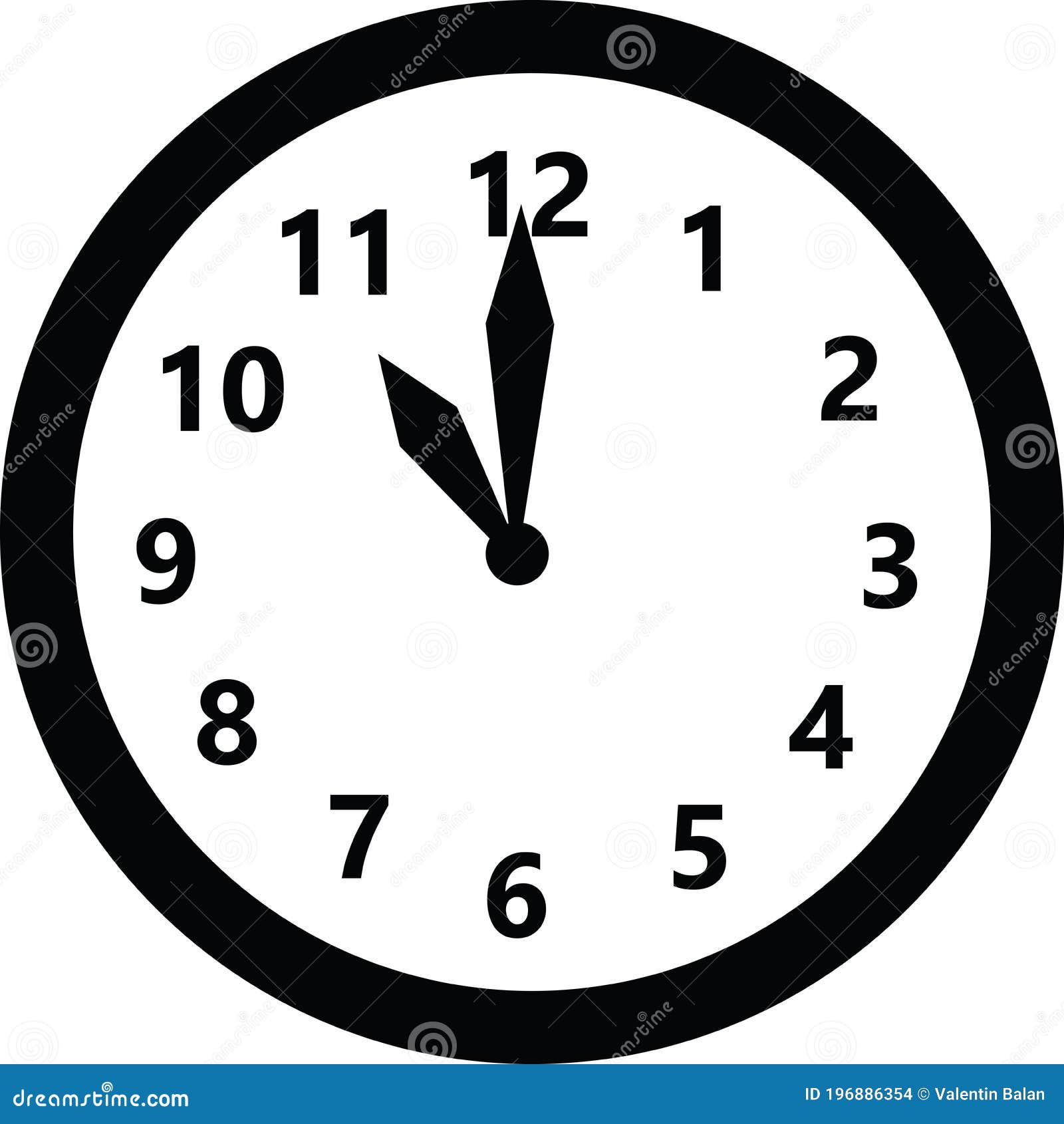 Eleven O Clock Stock Illustrations – 52 Eleven O Clock Stock ...