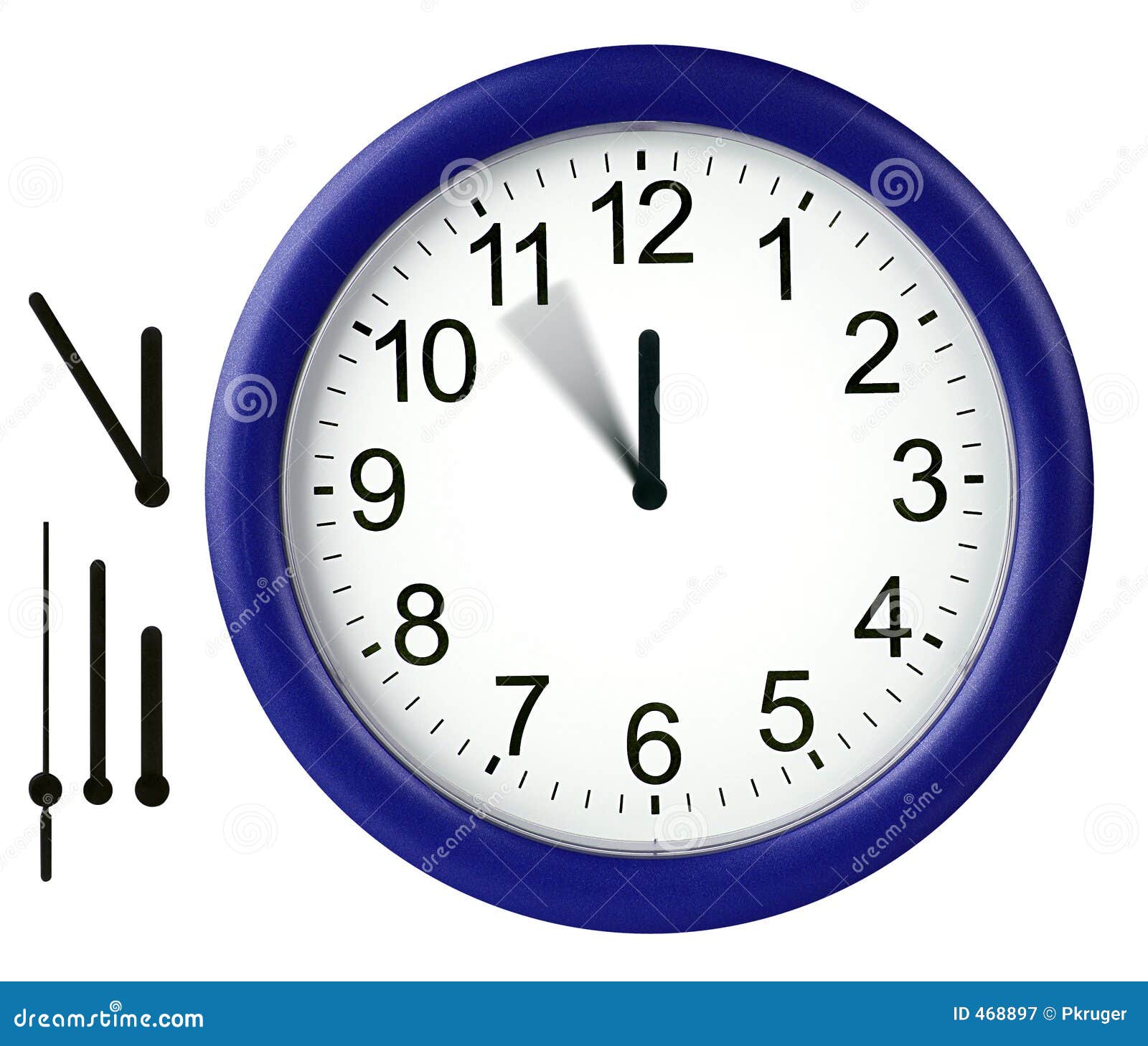 Round Clock With A Dial Shows Three-quarters Of An Hour. The Time Timer ...