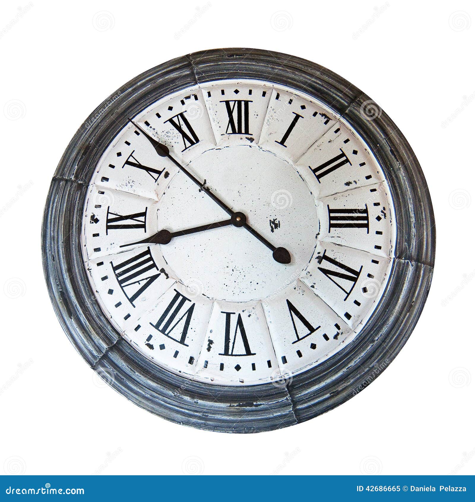 Round clock stock image. Image of home, number, ticker - 42686665