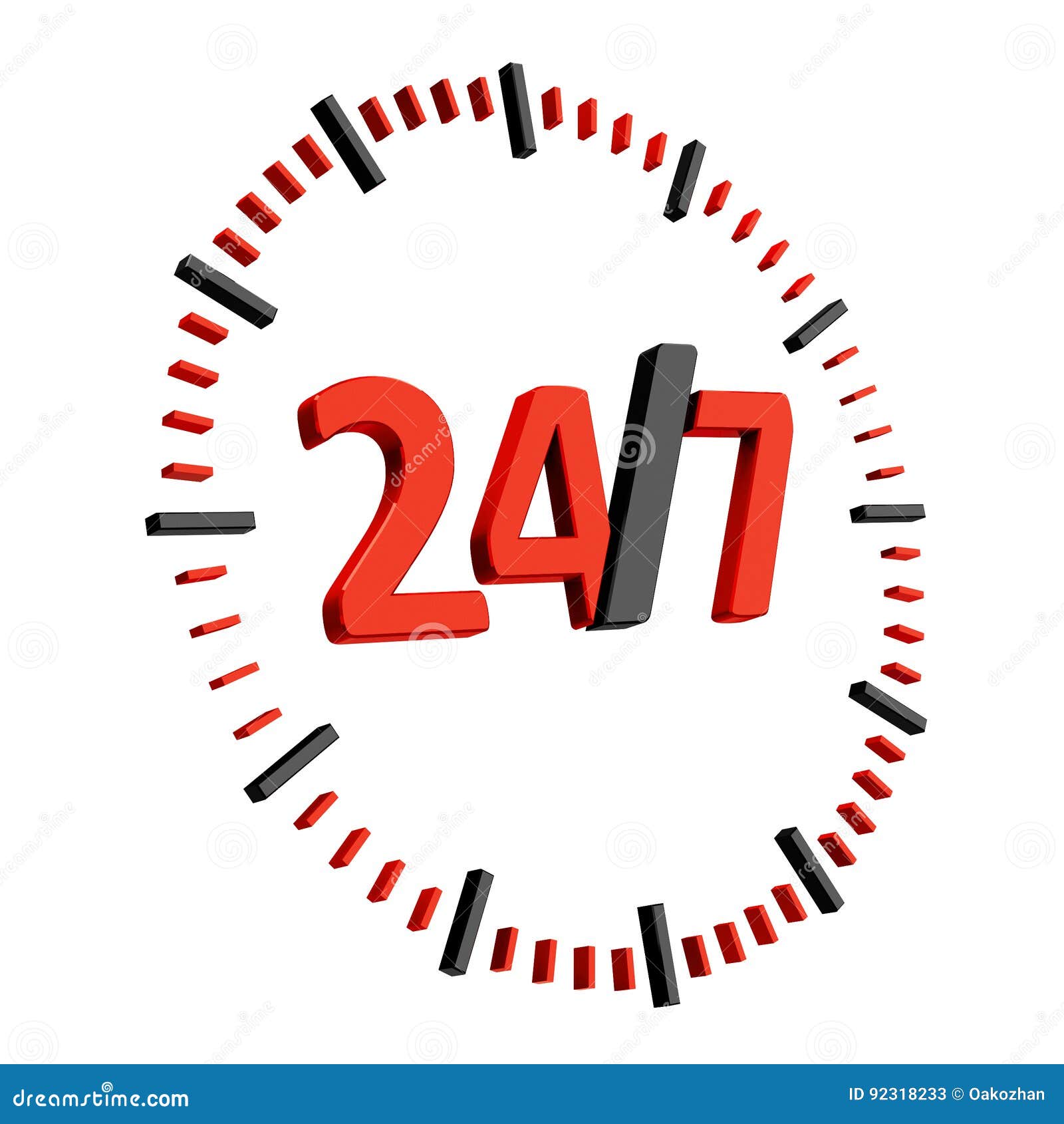 Round-the-clock Service Icon Stock Illustration - Illustration of logo ...