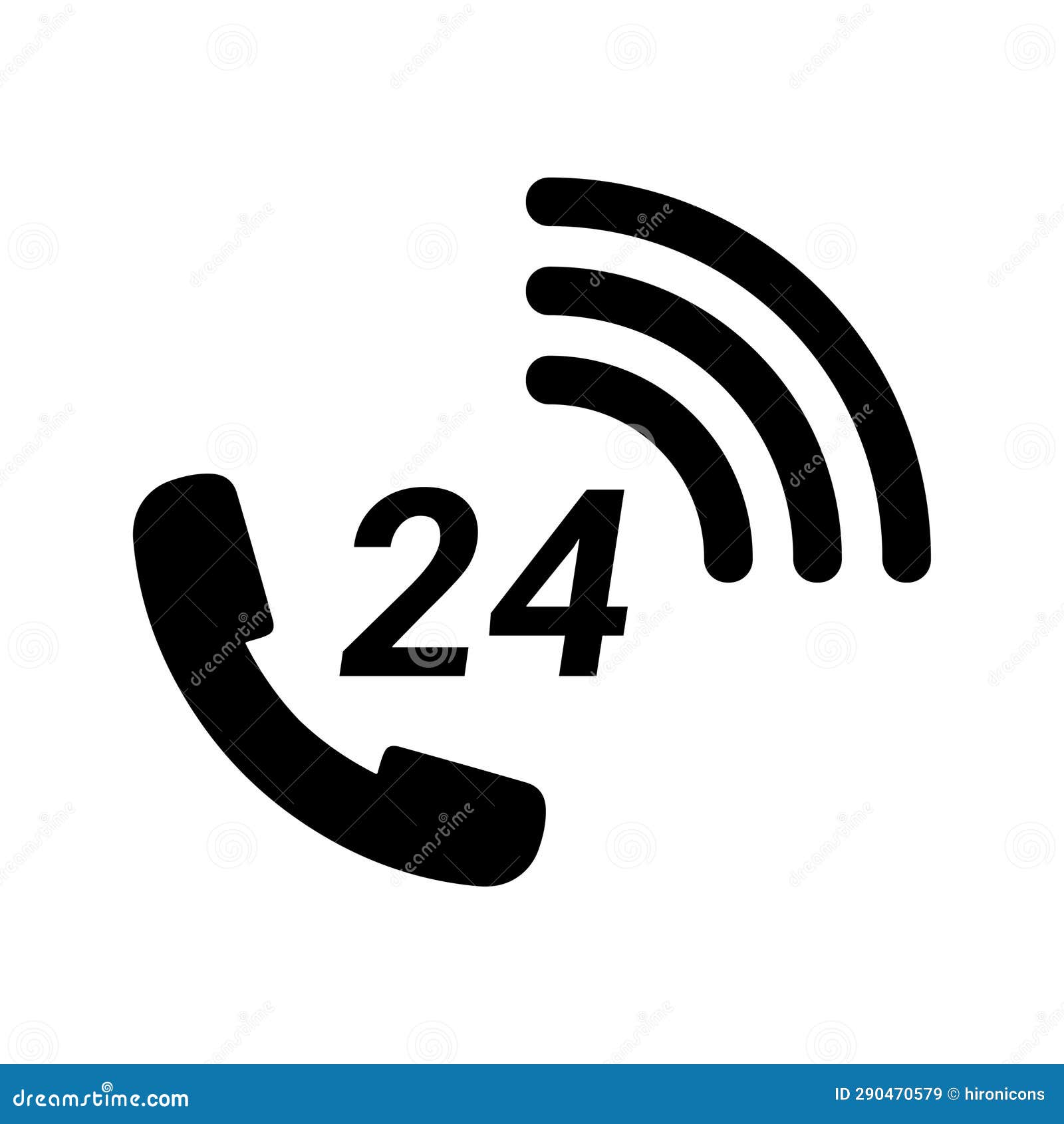 Round-the-clock Support Icon Stock Vector - Illustration of client ...