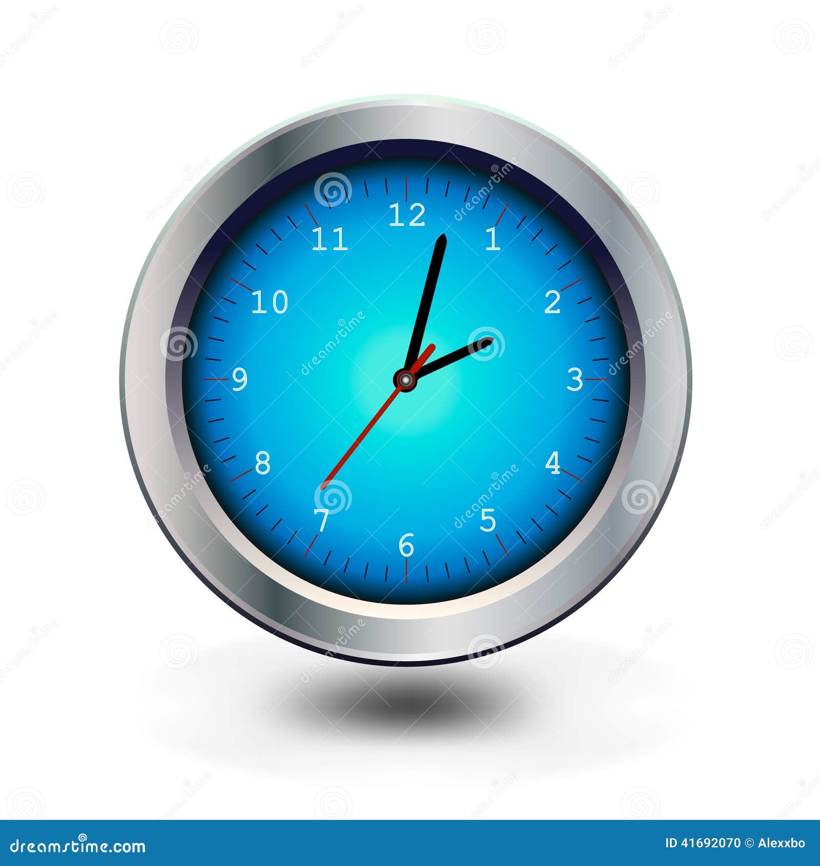 Round Clock. Vector Illustration Stock Vector - Illustration of ...