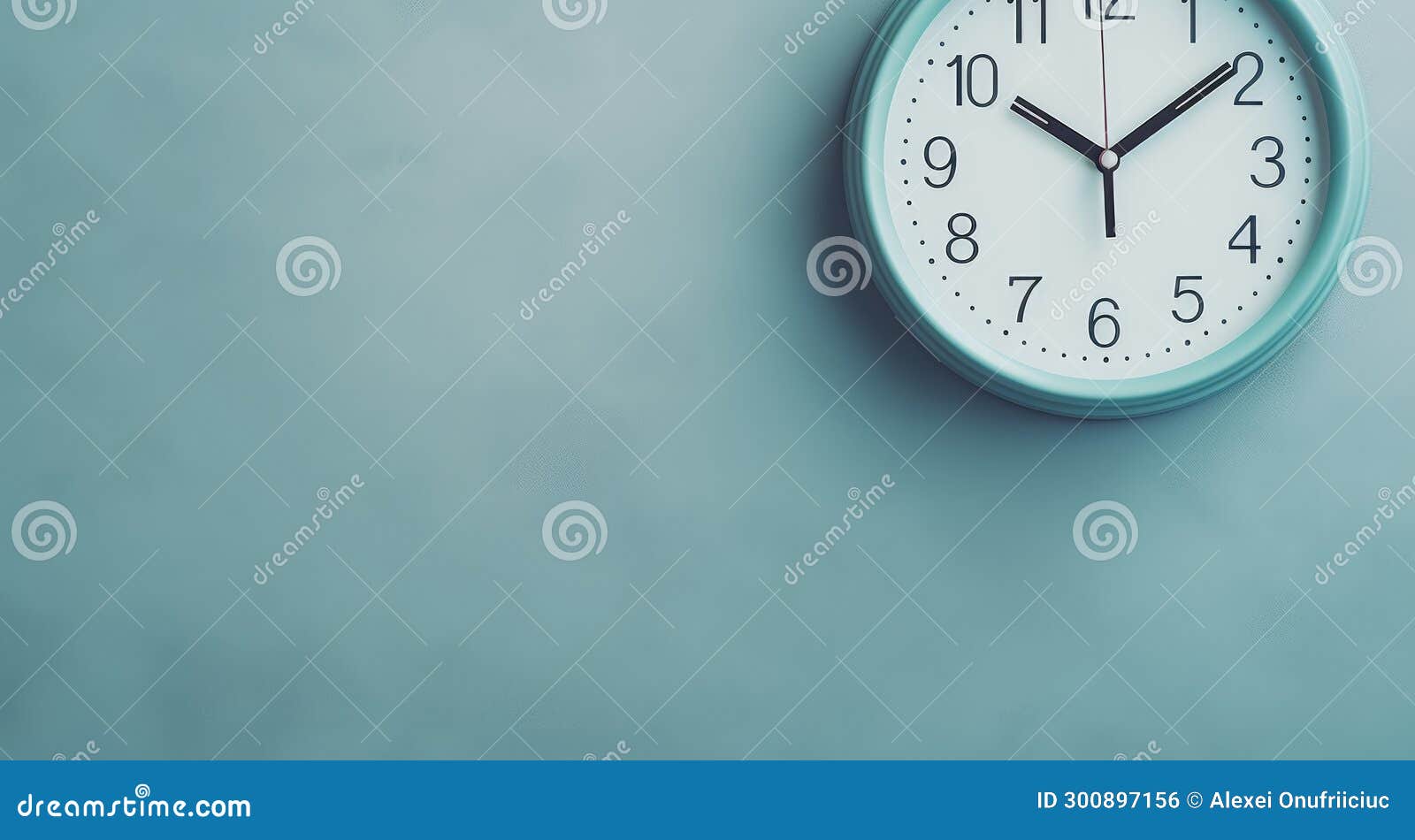 A Round Clock on the Wall. Time. Office Clock Stock Illustration ...
