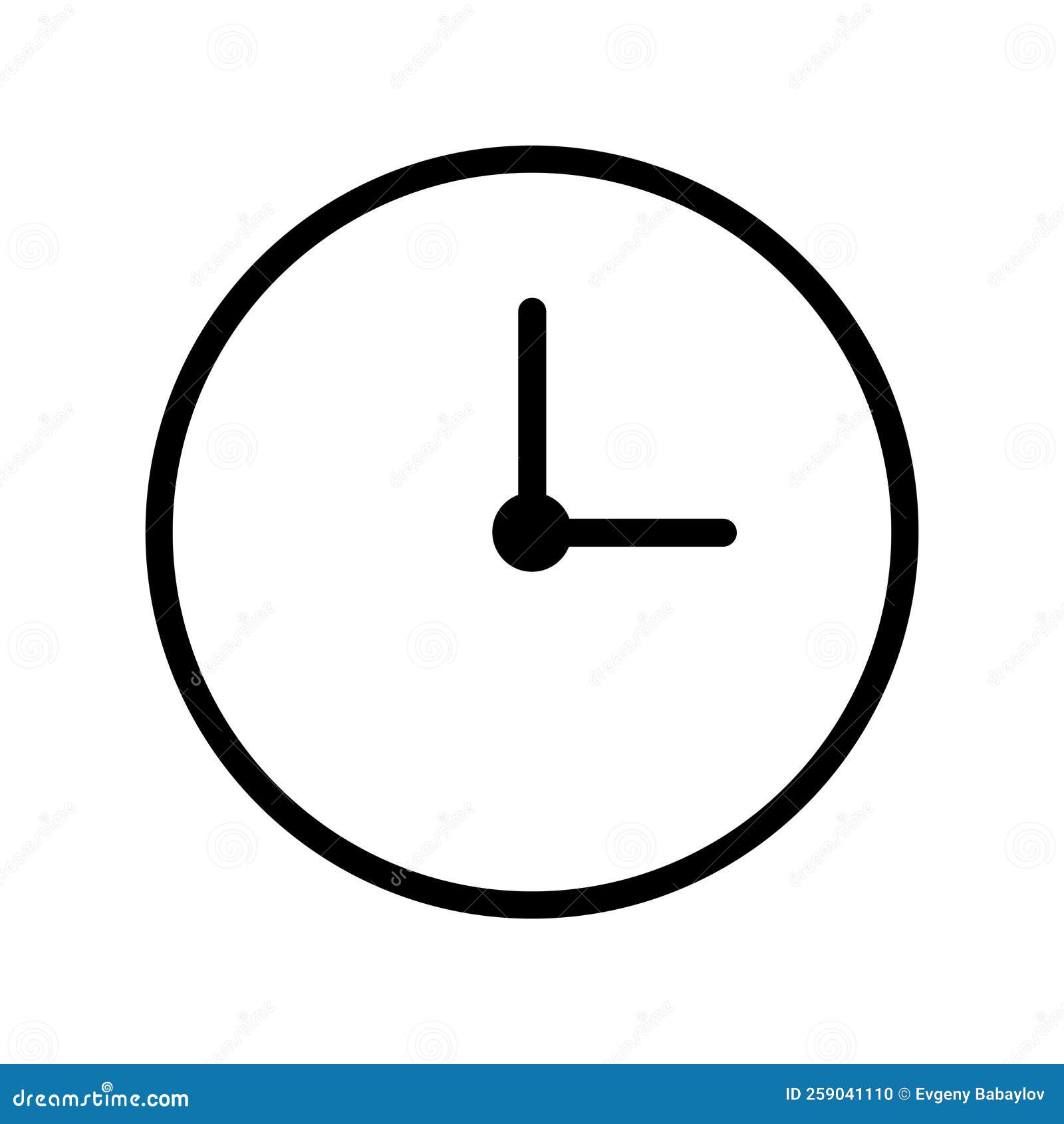 Round Clock, White Transparent Clock Face Circle Arrow Icon - Vector ...