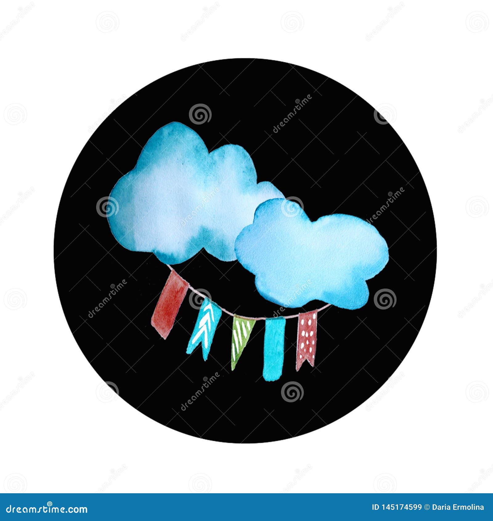 Round cloud logo stock illustration. Illustration of symbol - 145174599