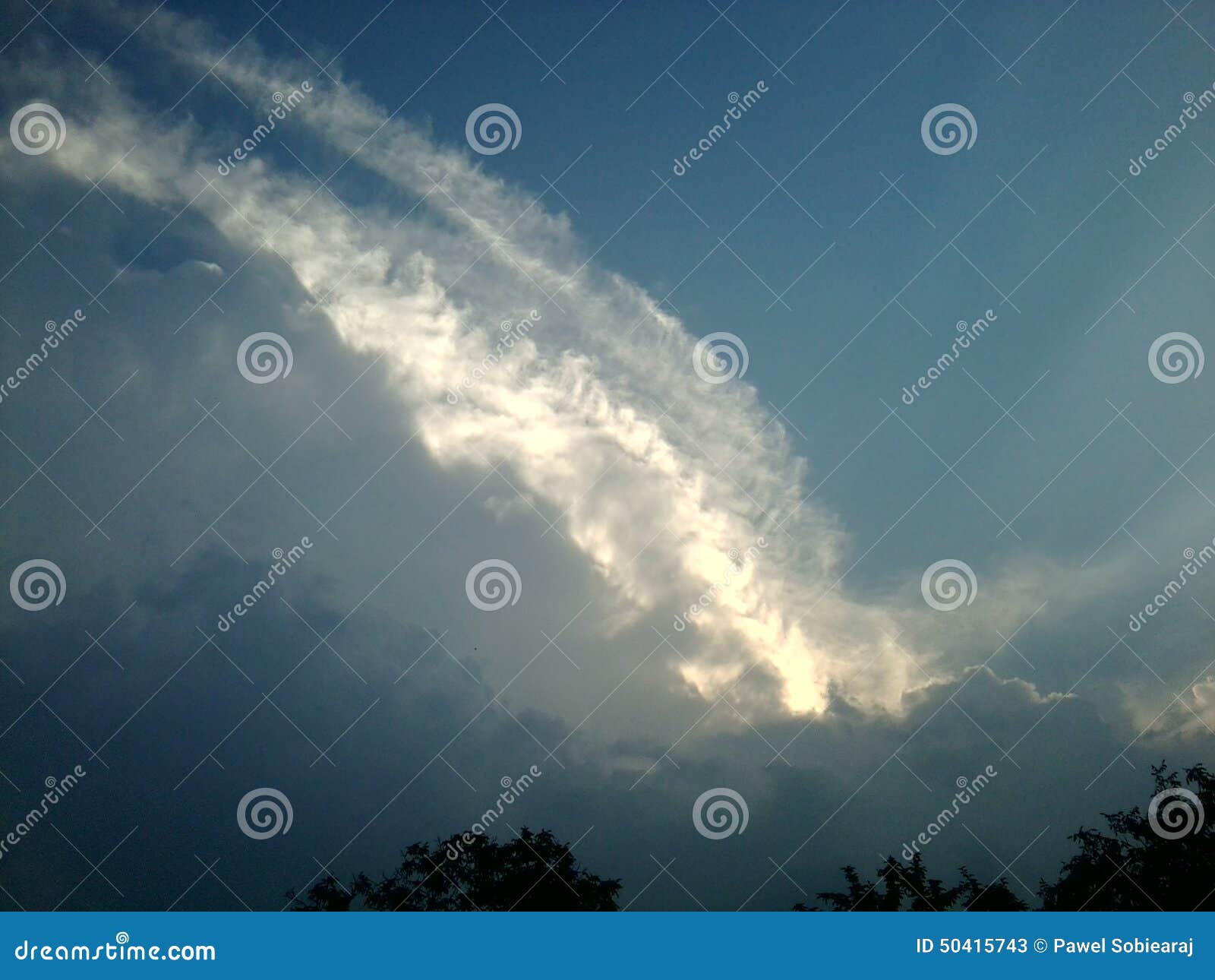 Round clouds stock image. Image of sunny, cloudy, unusual - 50415743