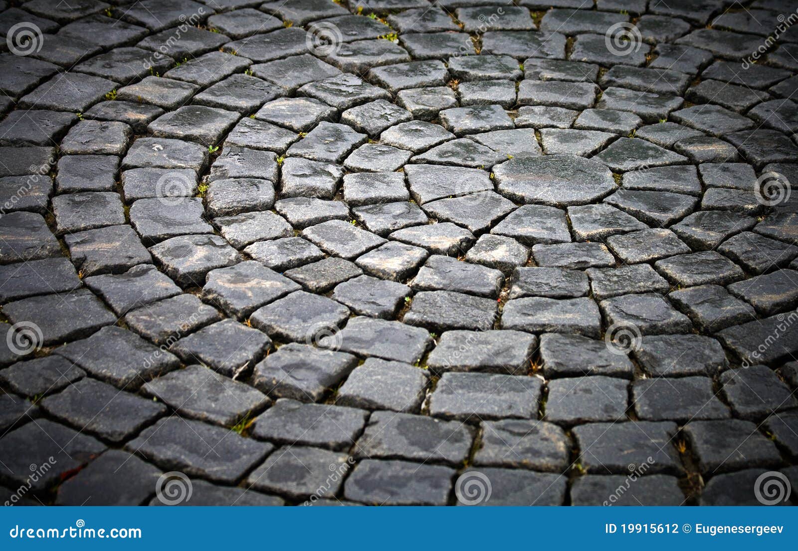 Round Cobblestone Pavement Background Stock Photo - Image of area, city ...