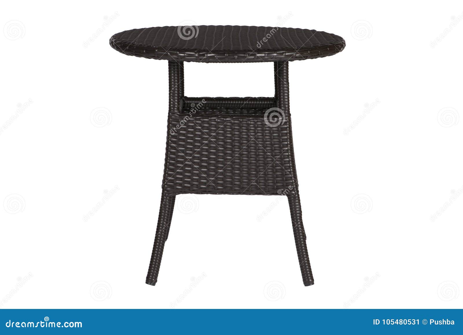 Round Coffee Table on Four Legs Stock Image - Image of circle ...