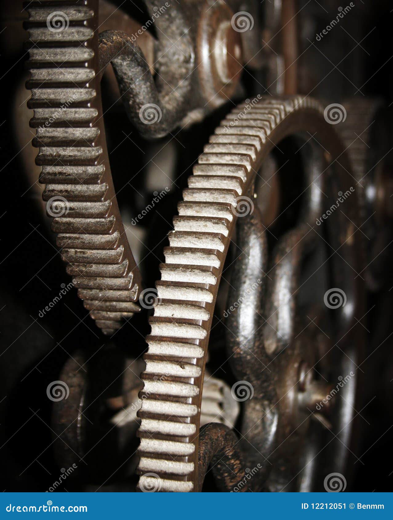 Round cogged wheels stock image. Image of mechanical - 12212051
