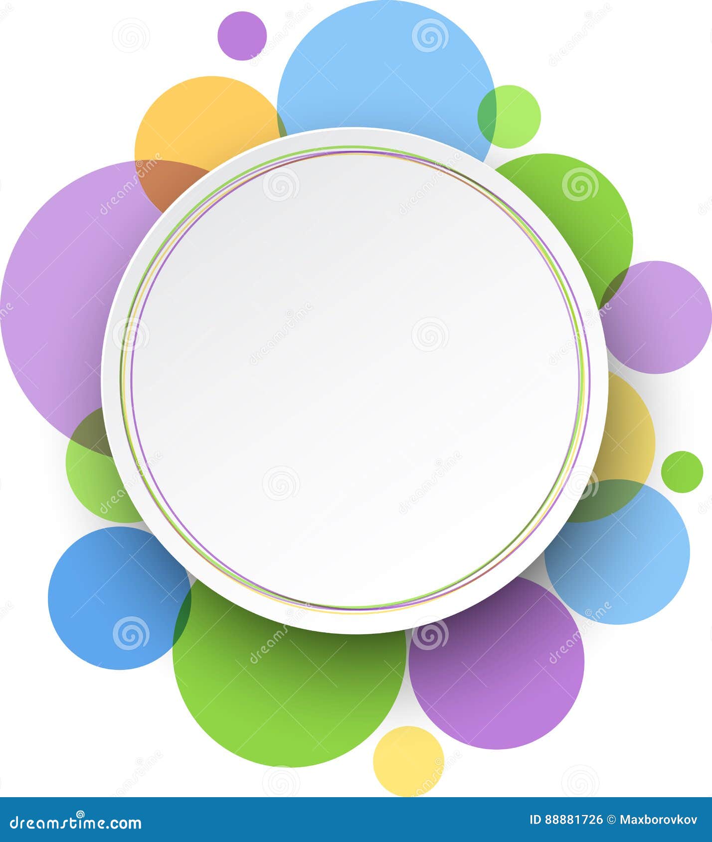 Round color background. stock vector. Illustration of decoration - 88881726
