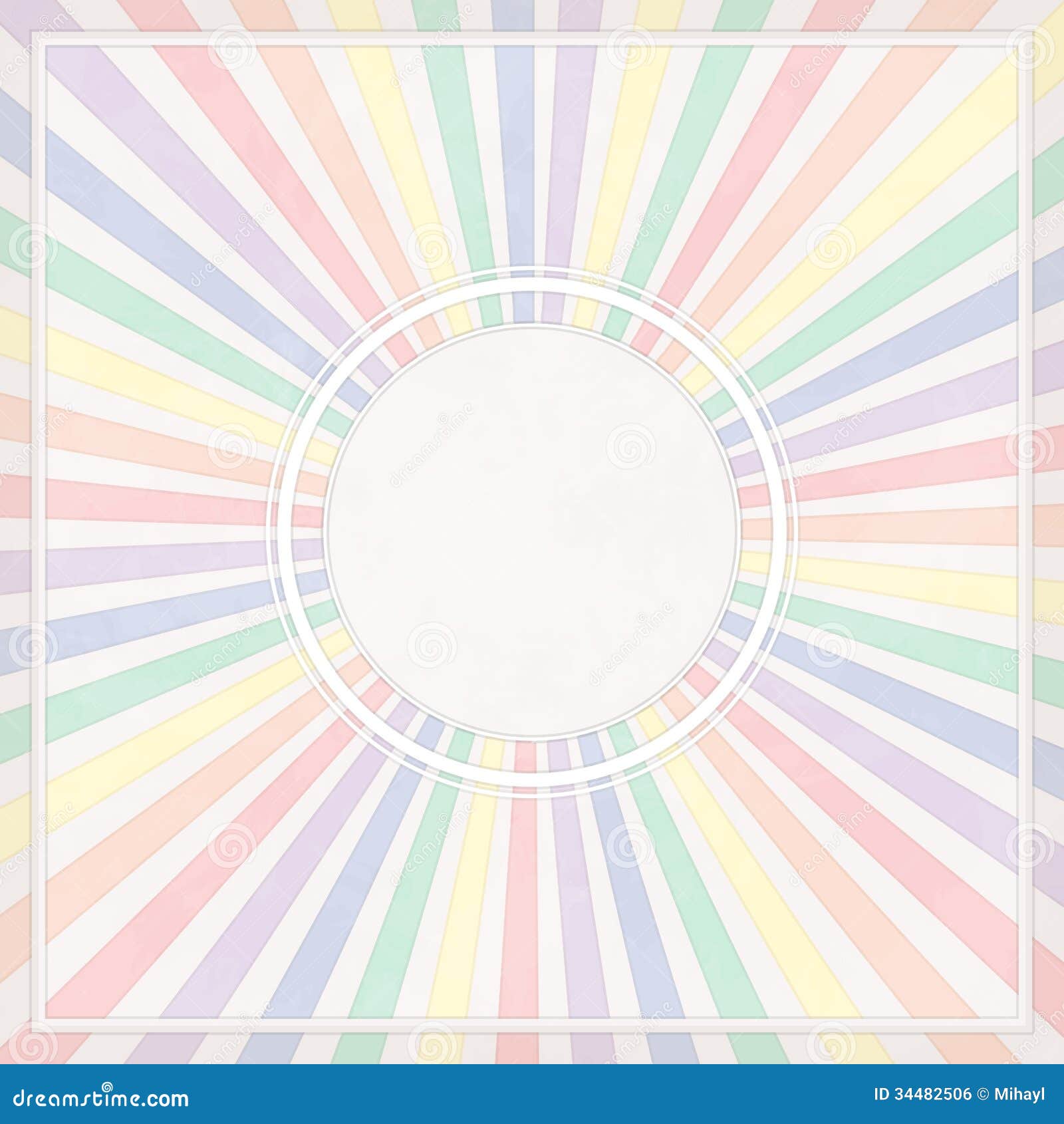 Round colored frame stock vector. Illustration of birthday - 34482506