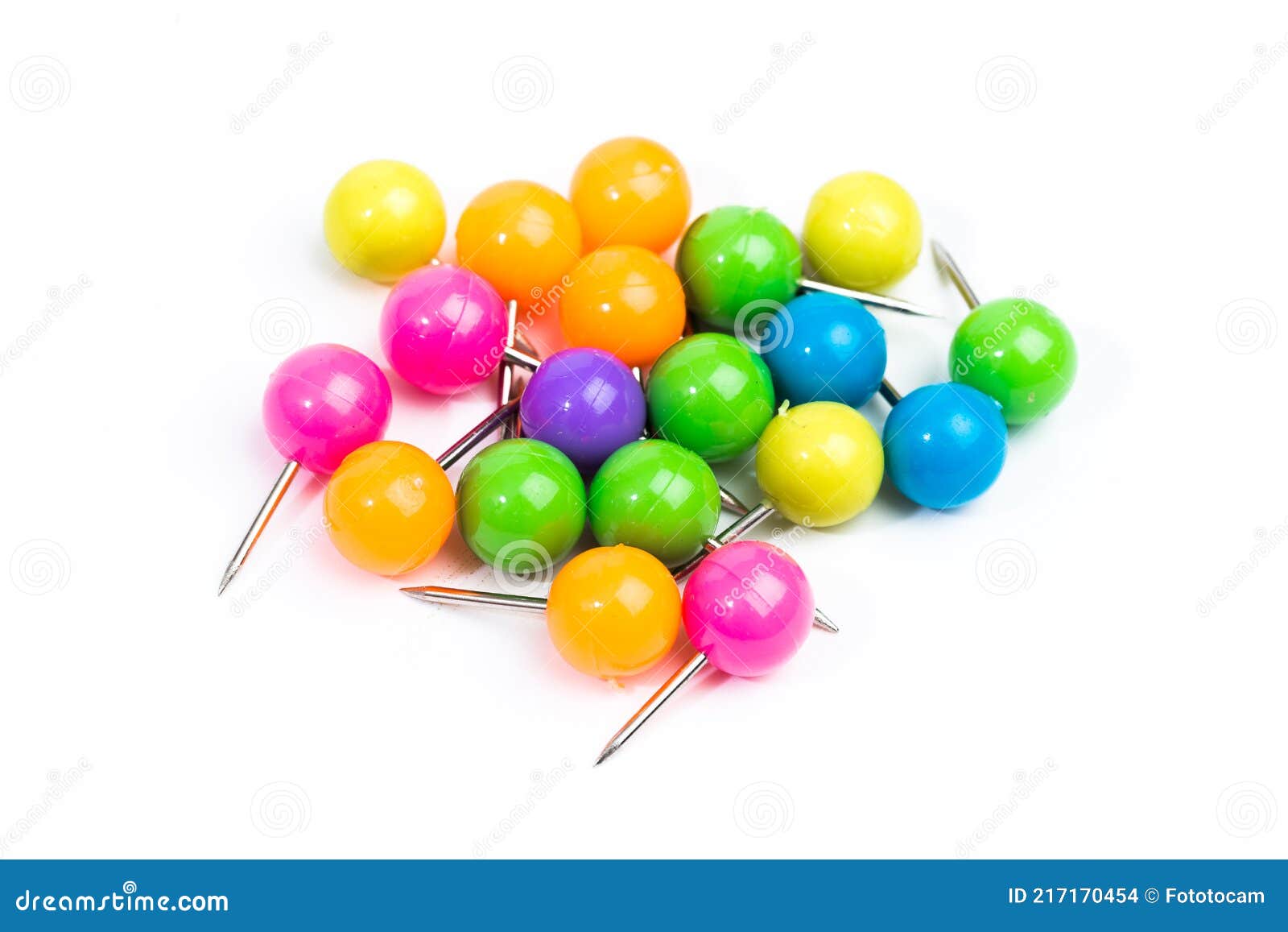 Round Colored Pins Isolated - Image Stock Photo - Image of collection ...