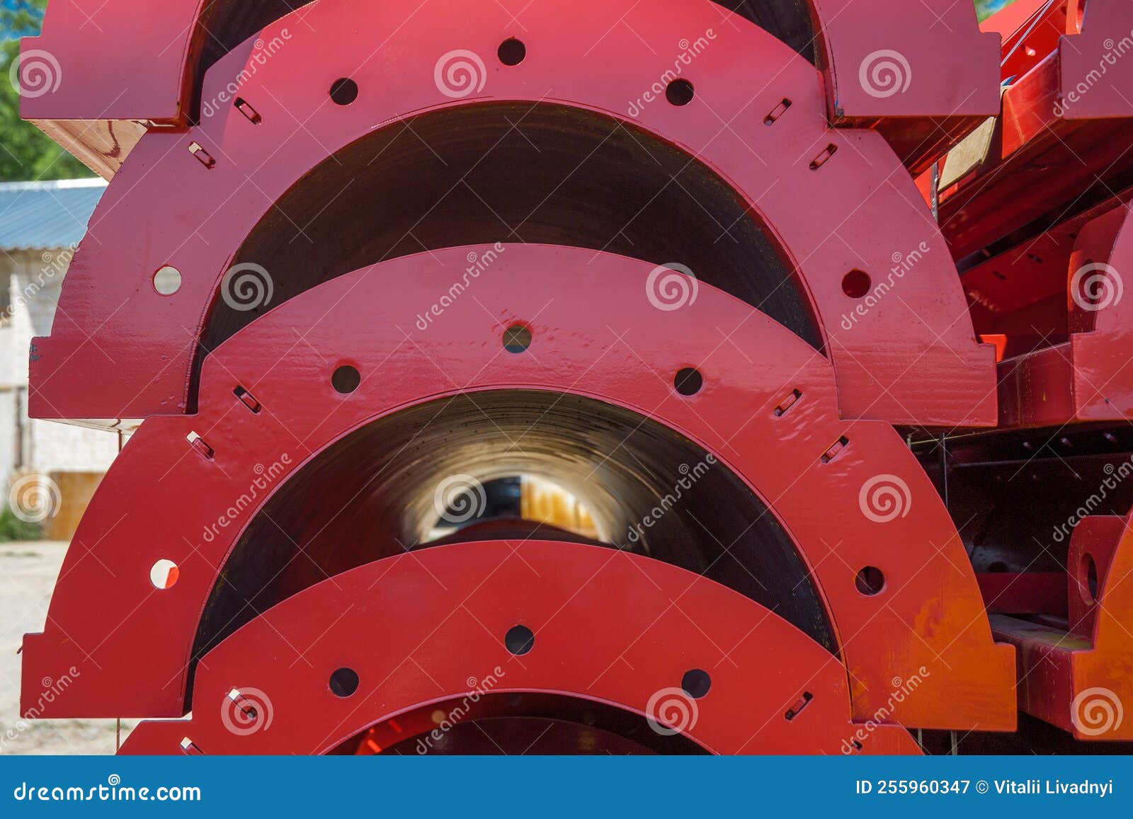 Round column panels stock image. Image of contractor - 255960347