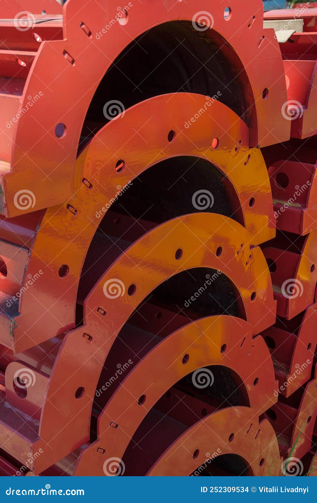 Round column panels stock photo. Image of clamp, frame - 252309534