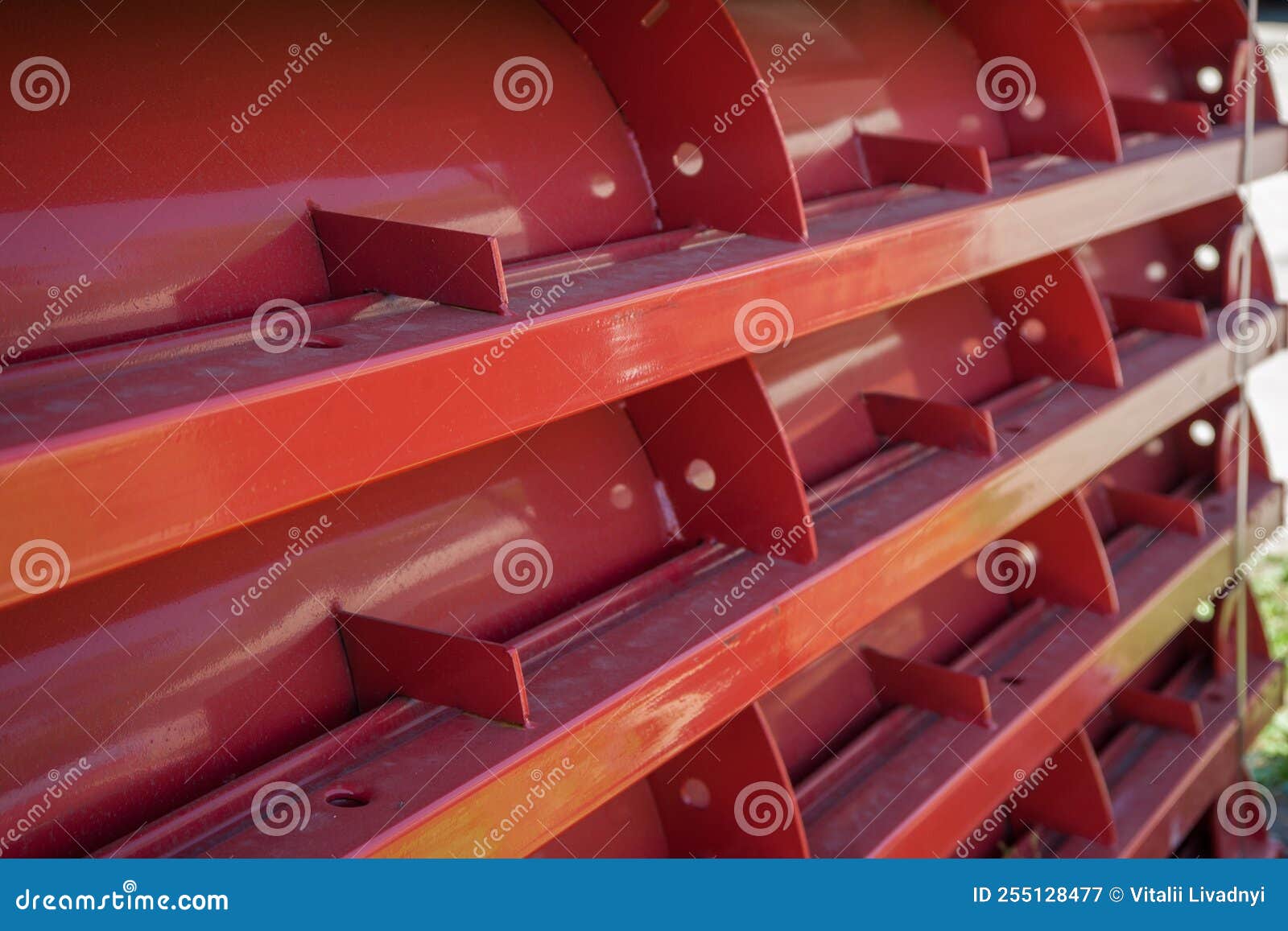 Round Column Panels Stacked Stock Image - Image of contractor, pushpull ...