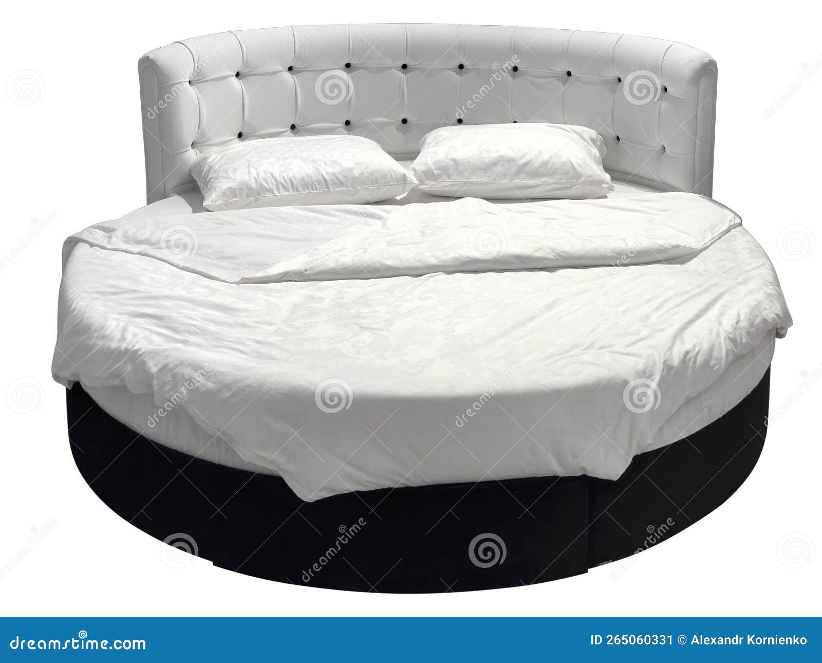 Round comfortable sofa stock image. Image of pillow - 265060331