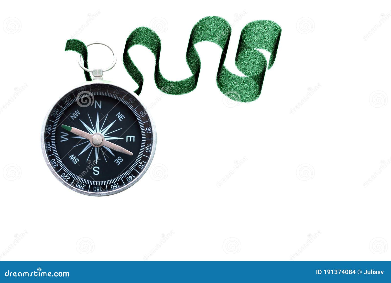 Round Compass Isolated on White Background Stock Photo - Image of ...