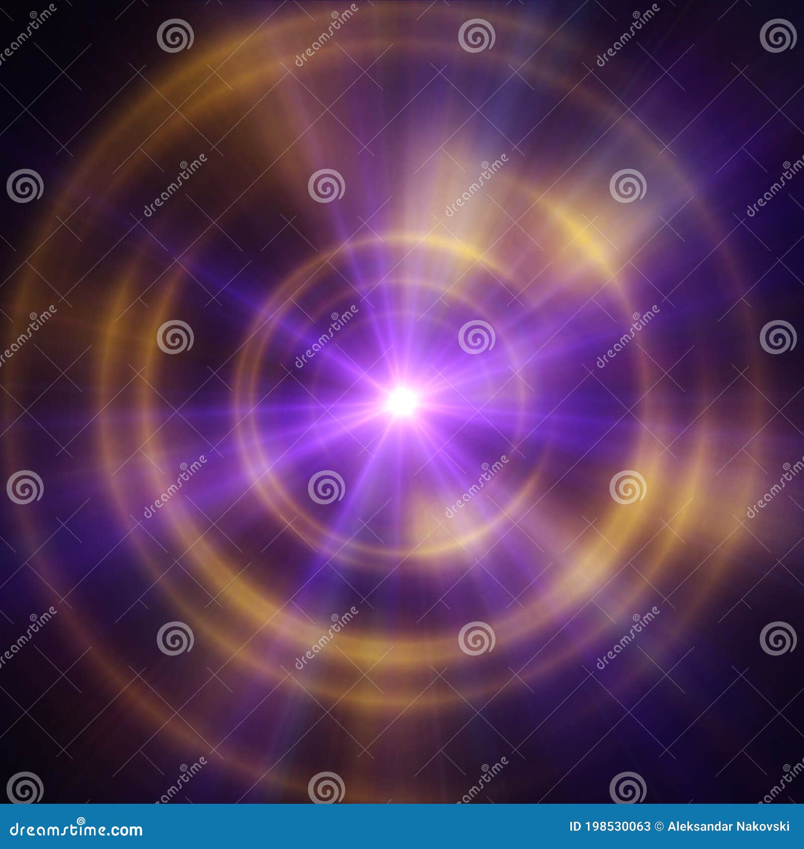 Round Concrete Tunnel with Light Ring Stock Illustration - Illustration ...