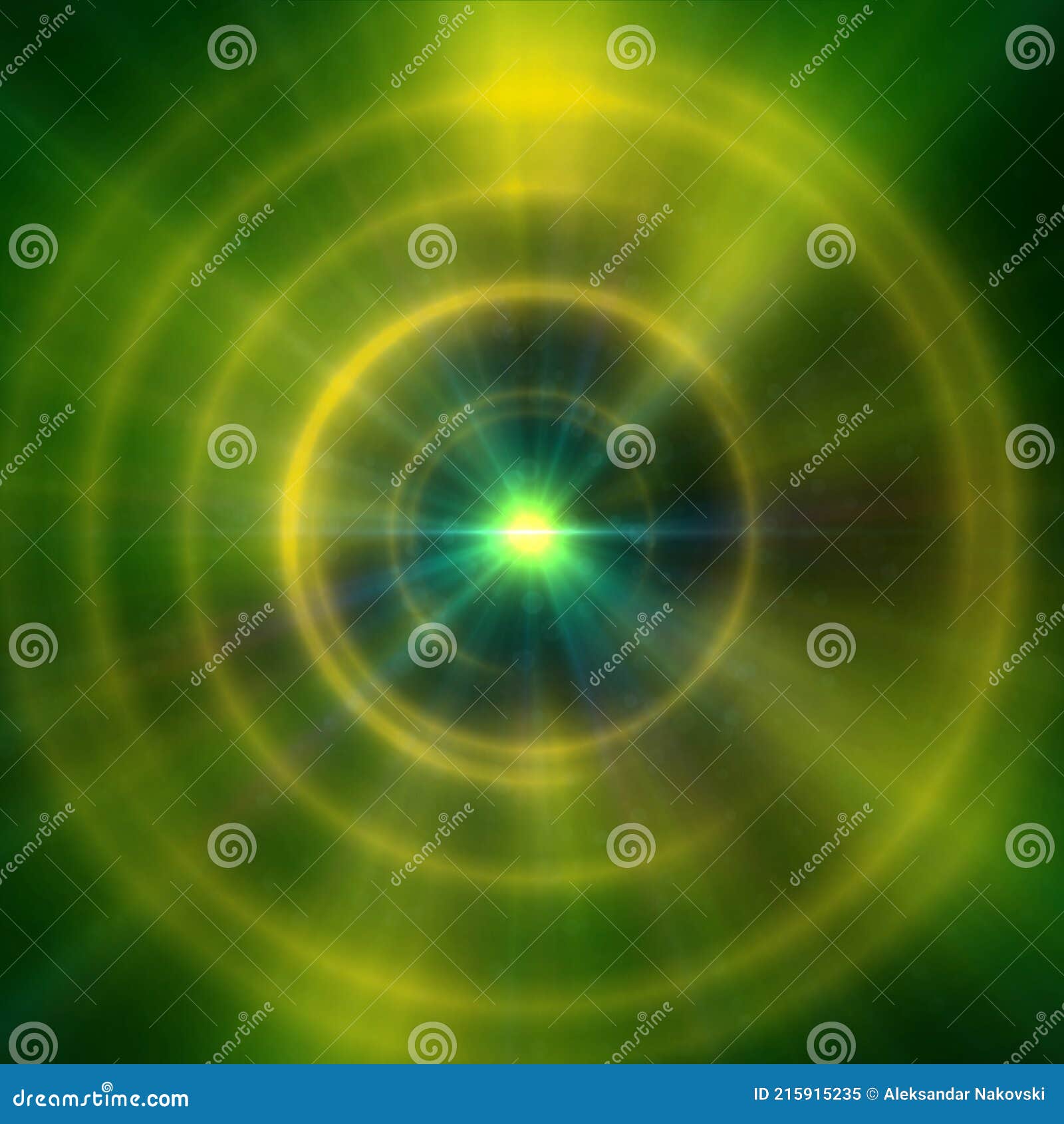 Round Concrete Tunnel with Light Ring Stock Illustration - Illustration ...