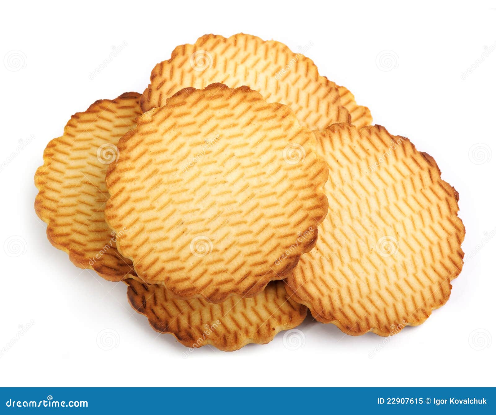 Round cookies stock image. Image of fresh, closeup, isolated - 22907615