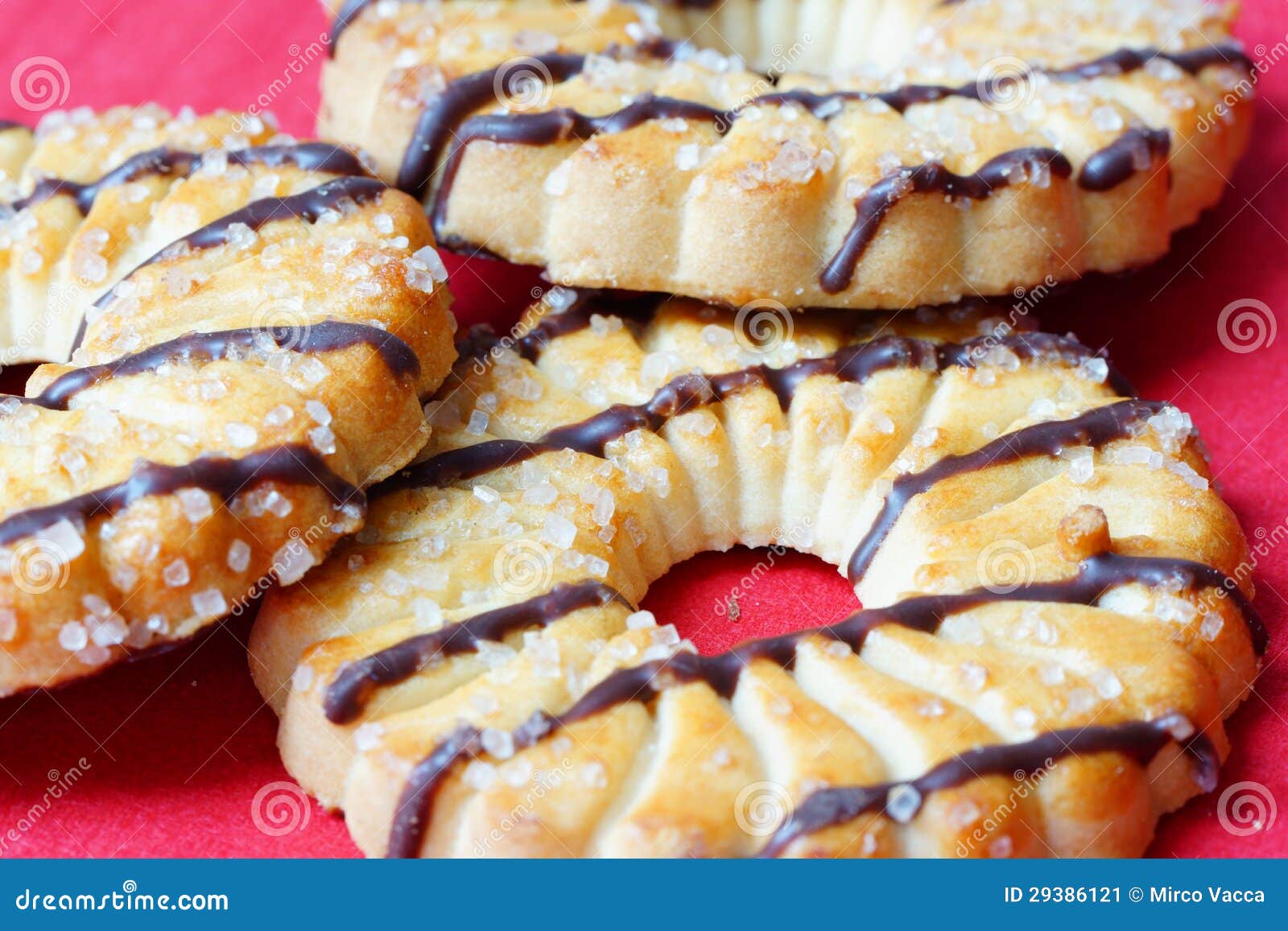 Circle shaped cookies stock image. Image of chocolate - 29386121