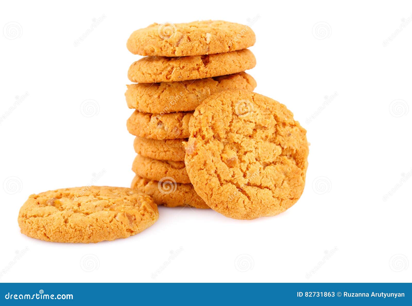 Round cookies stock image. Image of food, nutritiously - 82731863