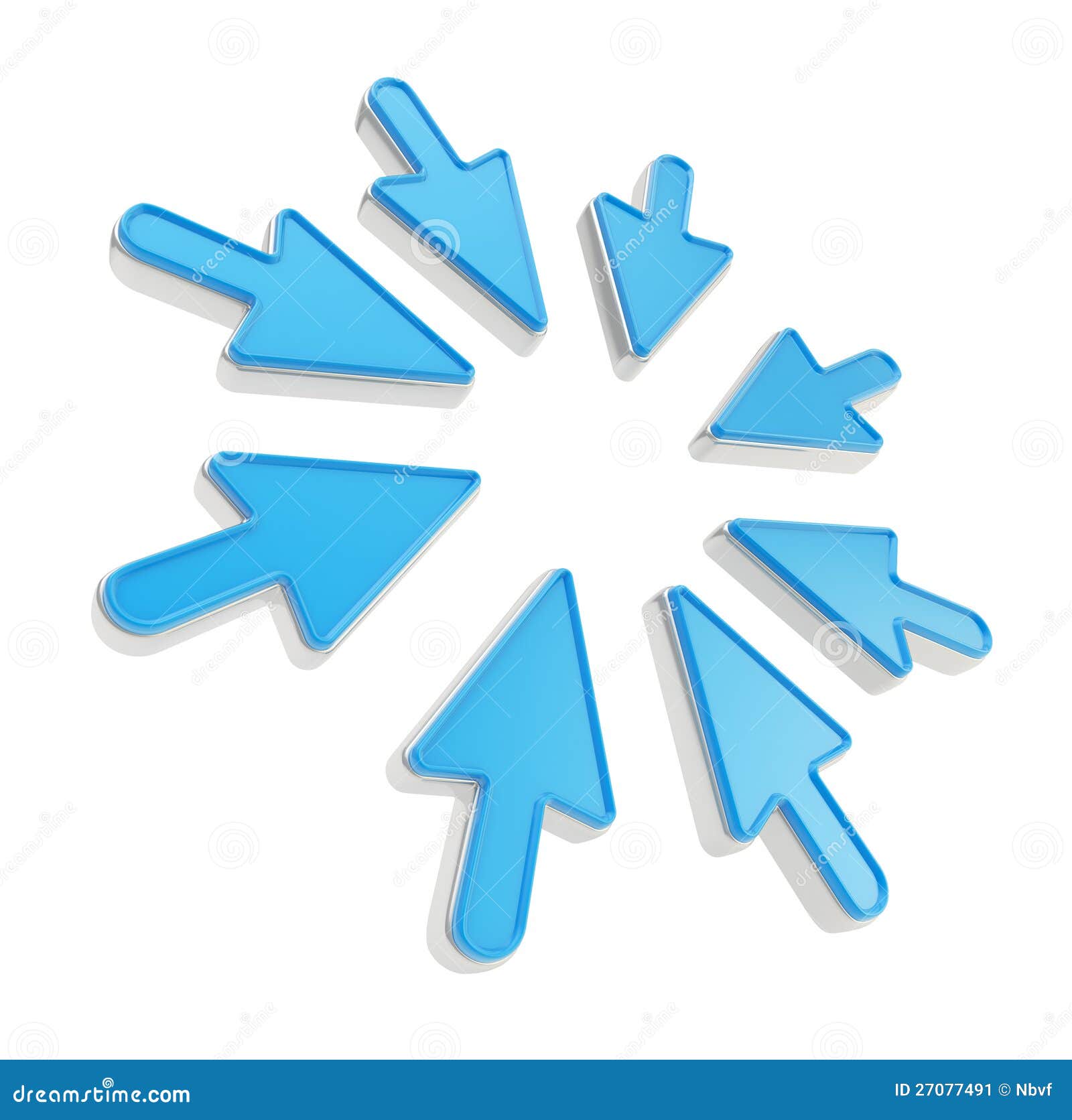 Round Copyspace Frame Made of Pointers Stock Illustration ...