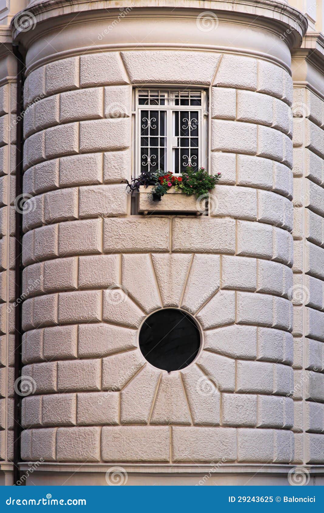 Round corner stock image. Image of building, italy, bricks - 29243625