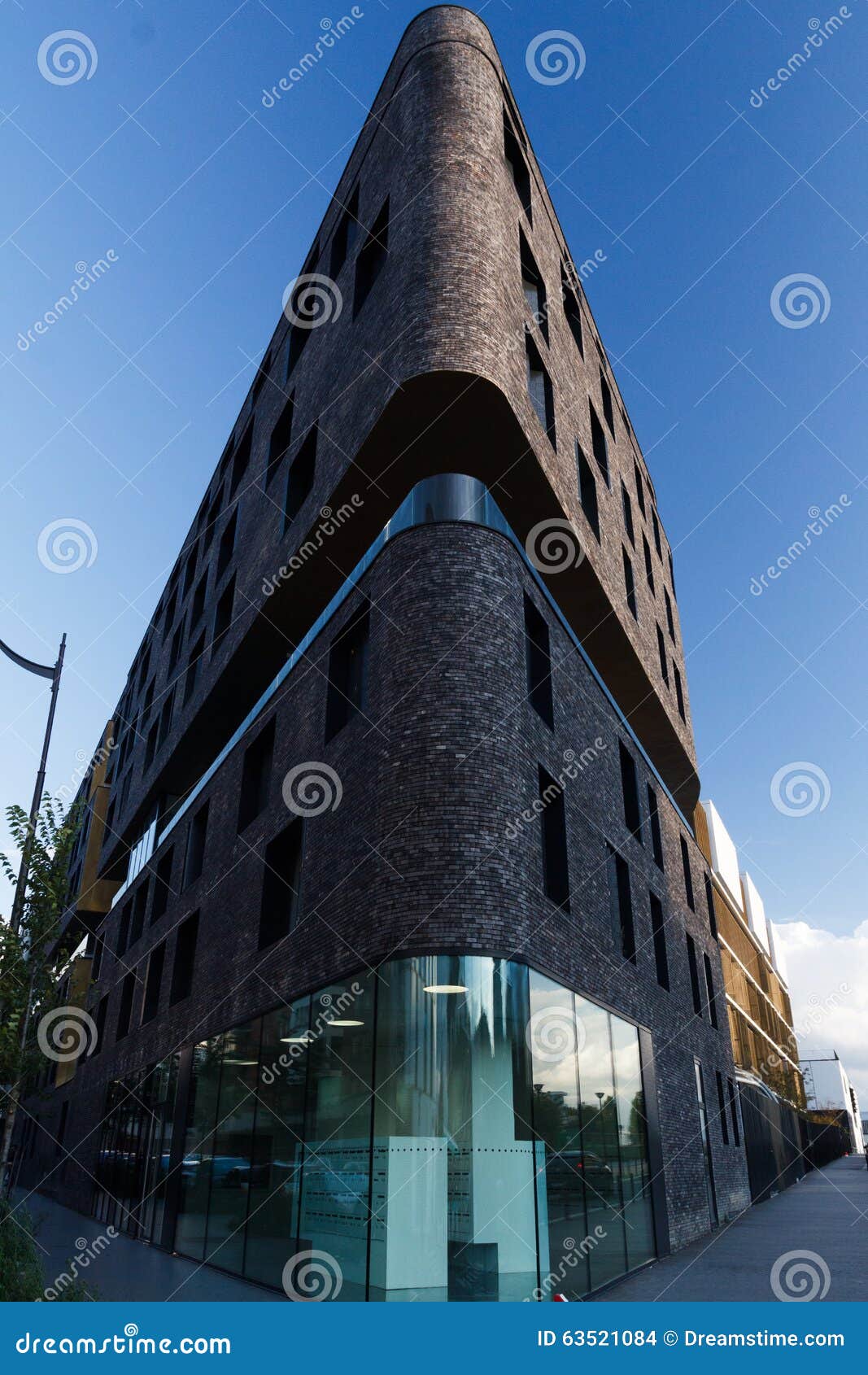 The round corner stock photo. Image of streeview, sunny - 63521084