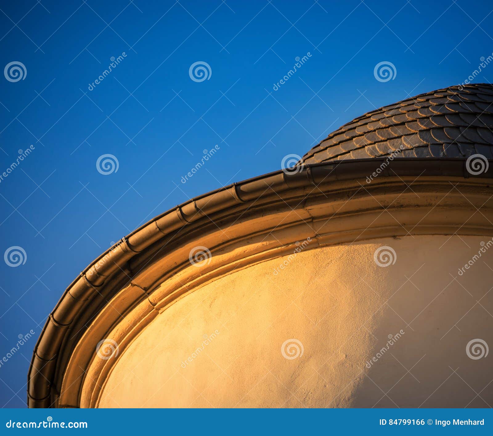 Round Corner of a Historical Building Stock Photo - Image of historical ...