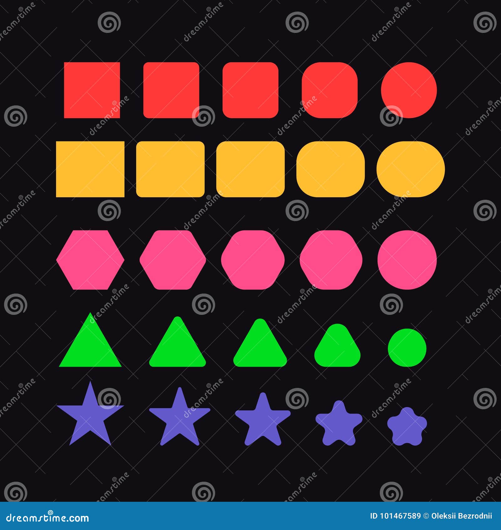 Round Corner Box Die Cut Template Cartoon Vector | CartoonDealer.com ...