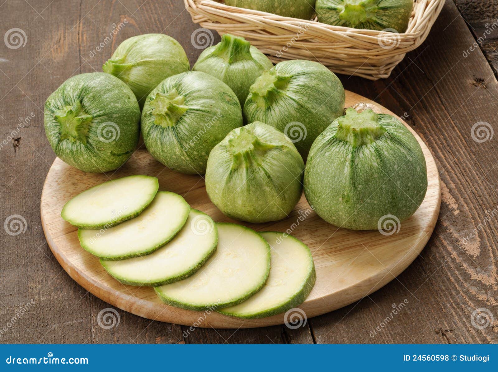 Round courgettes stock photo. Image of zucchini, health - 24560598